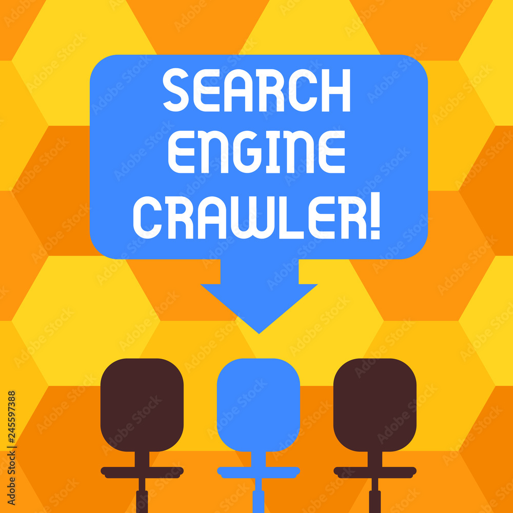 Handwriting text writing Search Engine Crawler. Concept meaning program ...