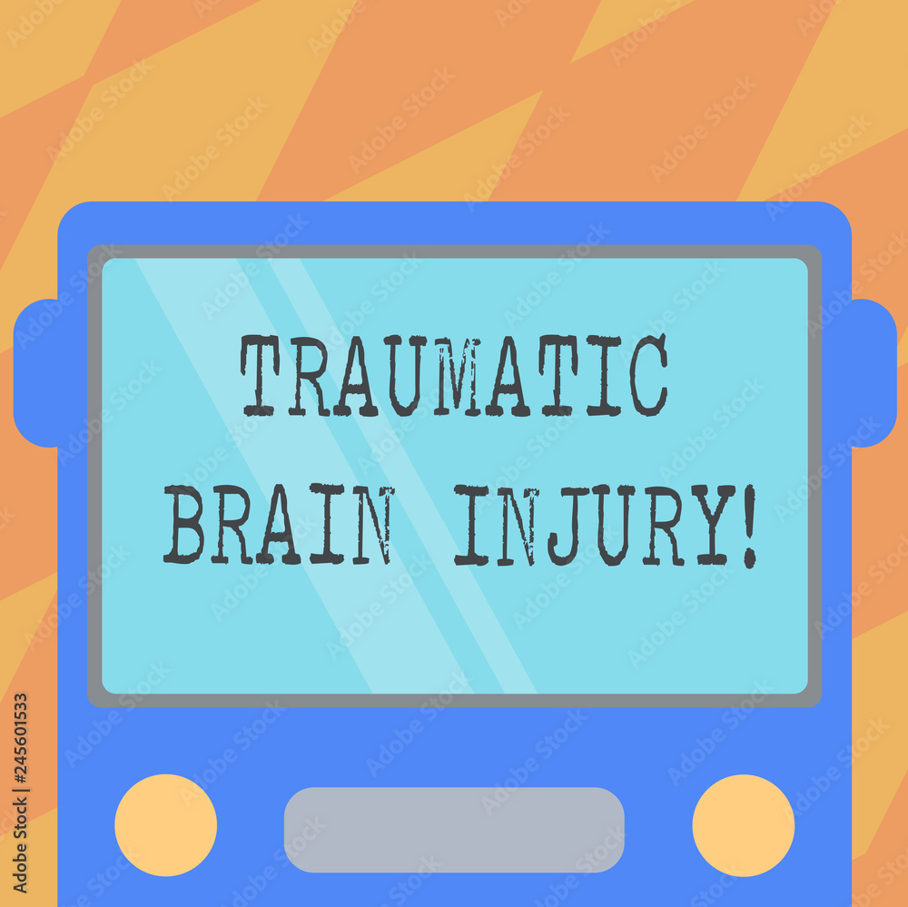 Text sign showing Traumatic Brain Injury. Conceptual photo Insult to ...
