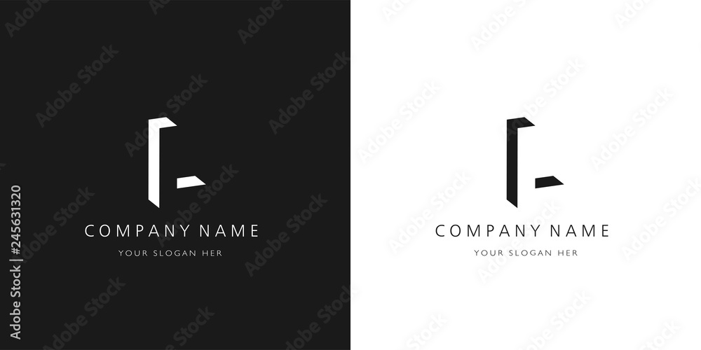 L logo letter design Stock Vector | Adobe Stock
