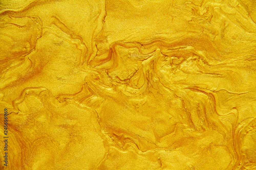 Golden acrylic background texture. Stock Photo | Adobe Stock