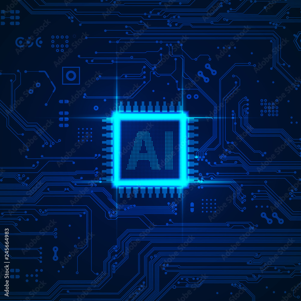 AI chip Stock Vector | Adobe Stock