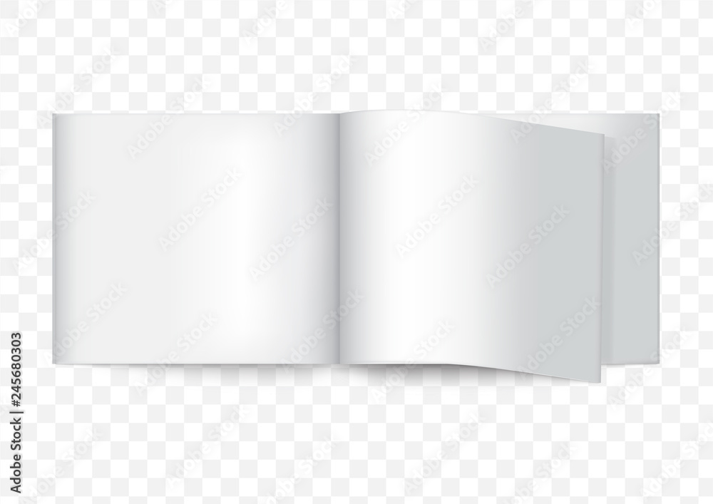 3D Mock up Realistic Transparent Book for Magazine, Catalog, Brochure ...