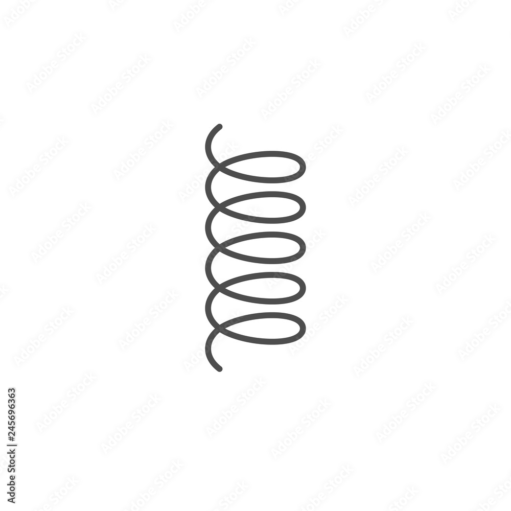 Vertical spiral icon, swirl line outline style Stock Vector | Adobe Stock Vertical spiral icon, swirl line outline style Stock Vector | Adobe Stock