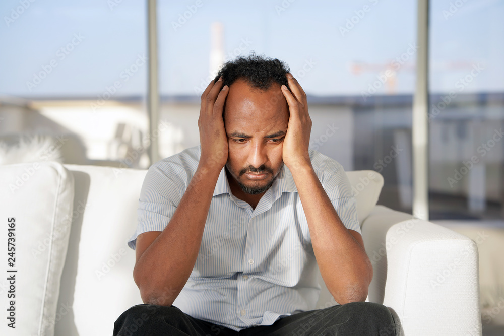 Loss of a loved one. Grief in the family. Death of a child. Sad face ...