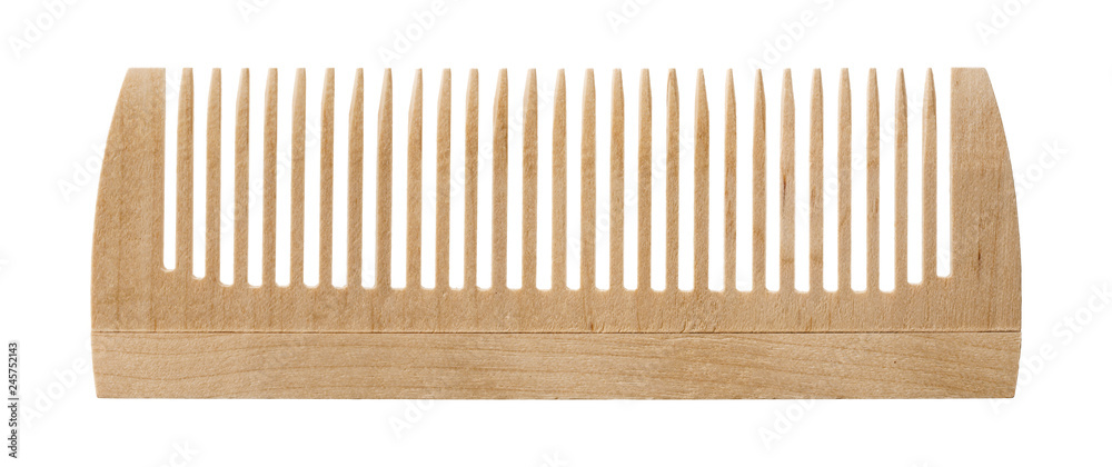 Single wooden comb Stock Photo | Adobe Stock