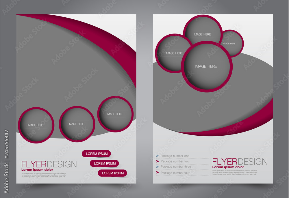 Flyer template. Brochur design for a business, education, advertisement ...