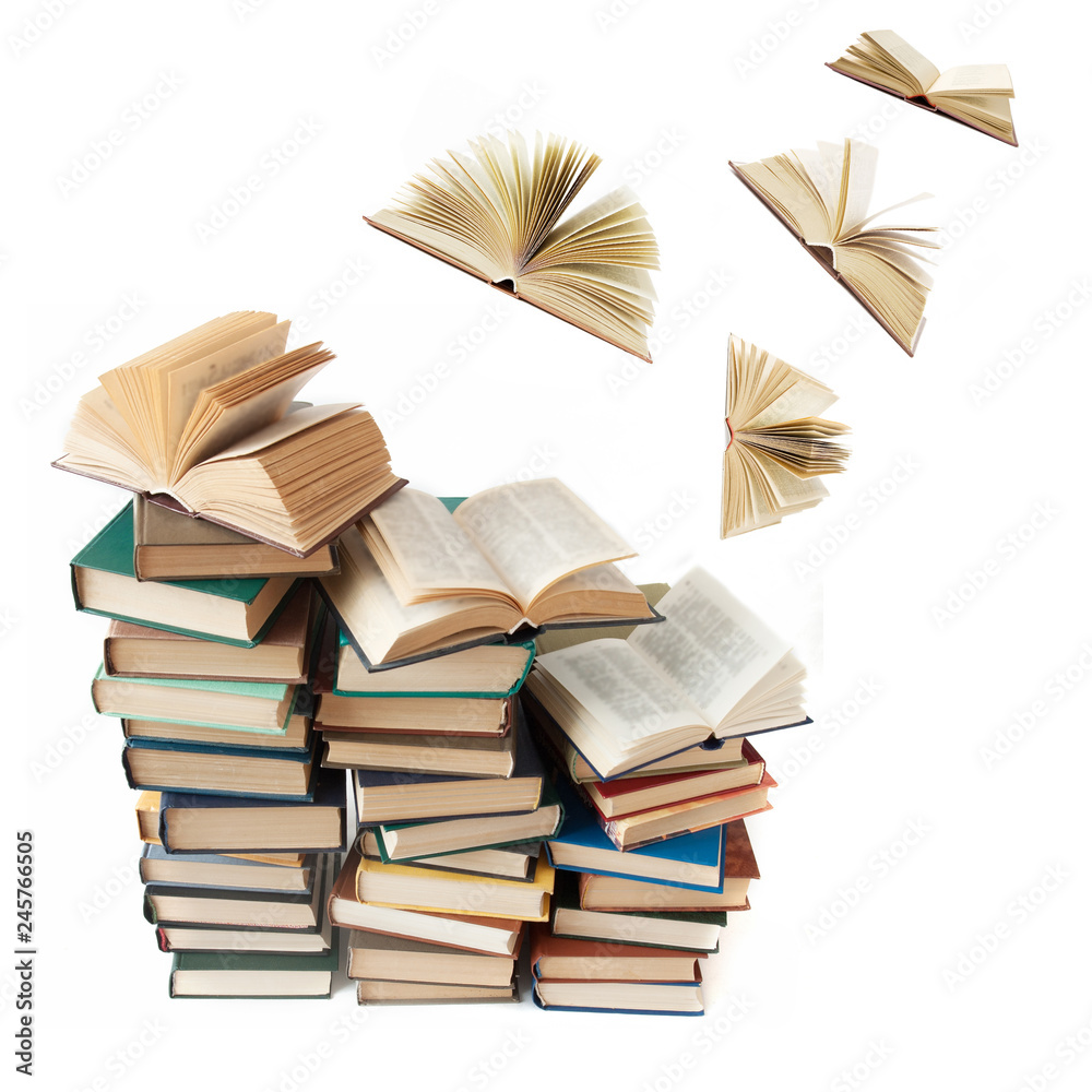 Books Flying Away
