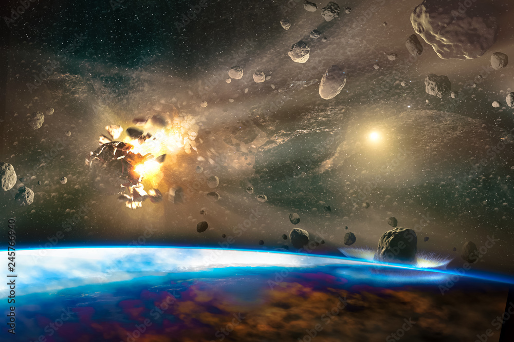 Asteroids In The Atmosphere