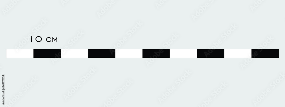 Scale bar or ruler. Stock ベクター | Adobe Stock