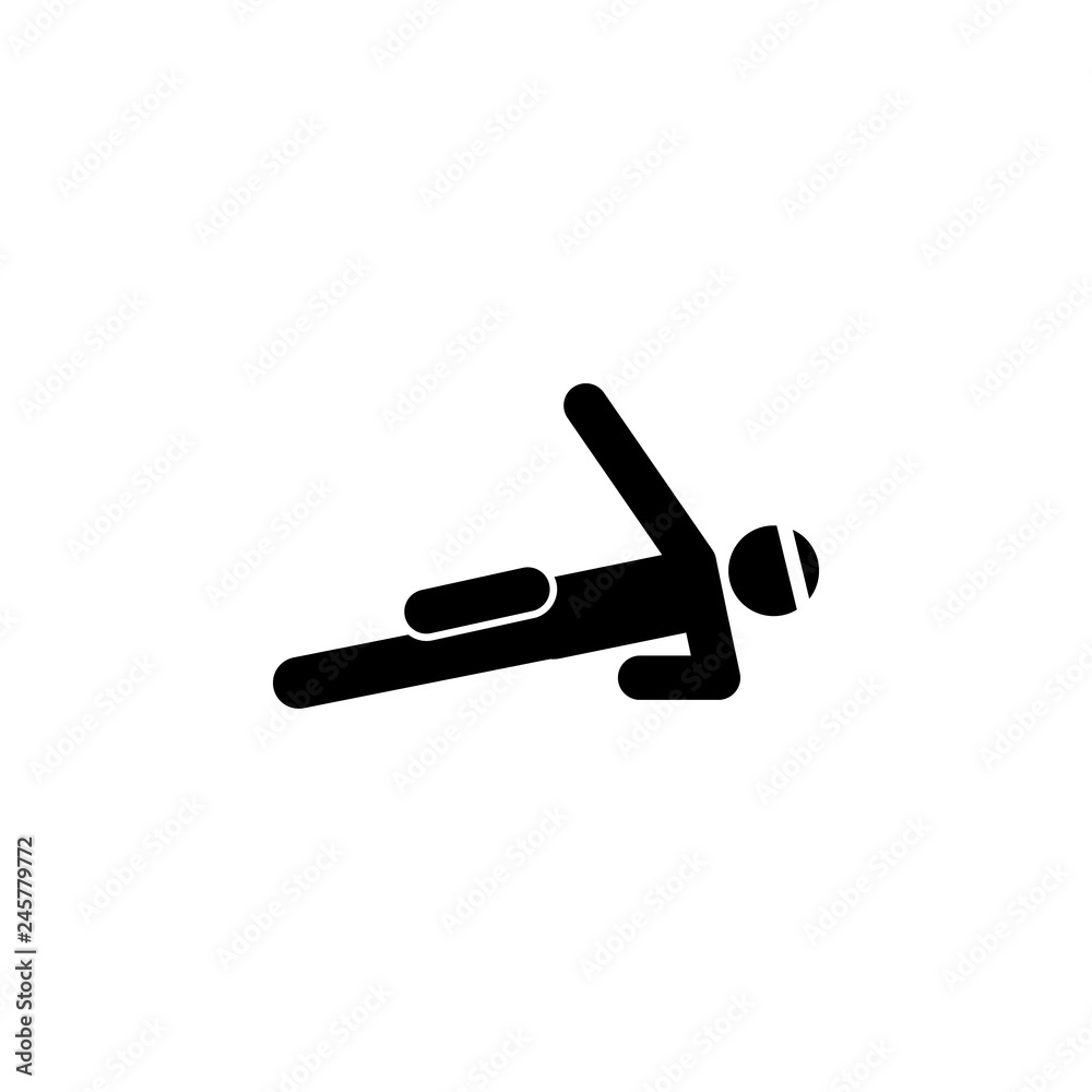 fitness, movement, plank icon. Element of fitness illustration. Signs ...