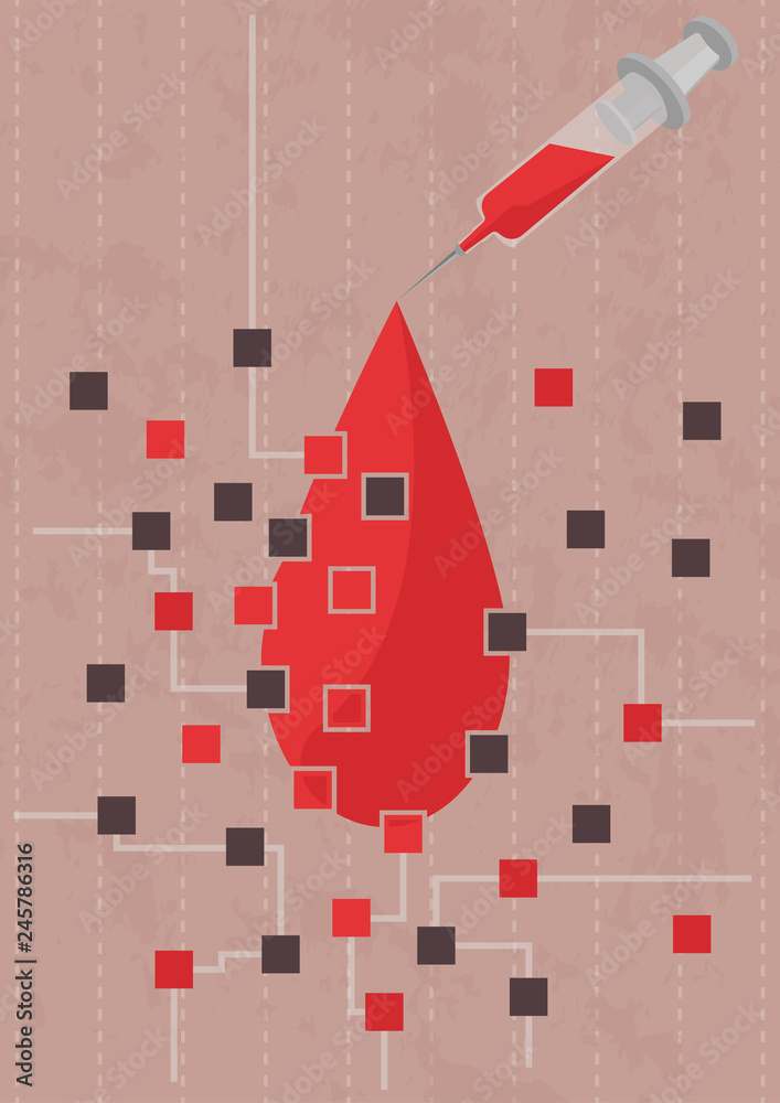 Hacking blood sample. Decoding and transferring the blood ...