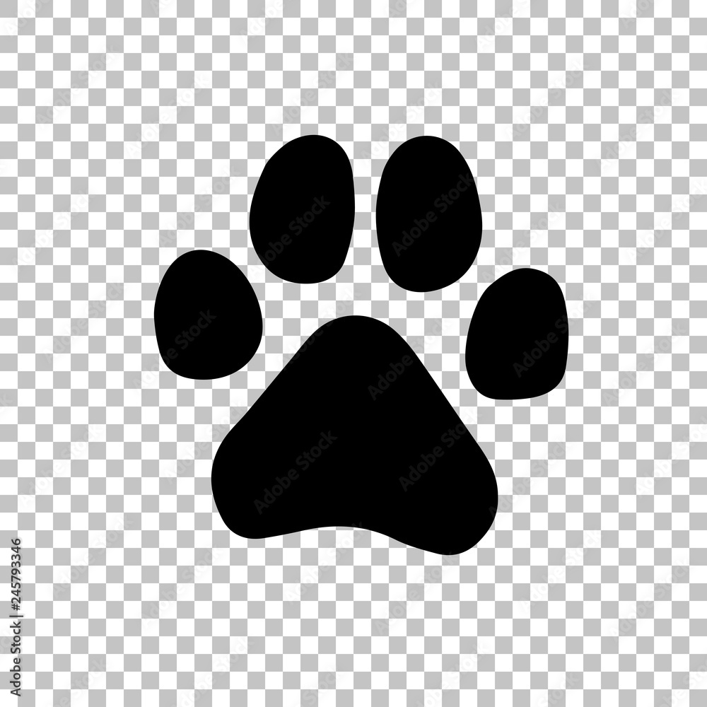 Paw Prints. Logo. Vector Illustration. Isolated vector Illustration ...