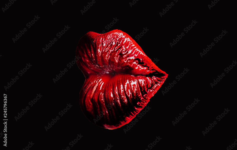 Red Lipstick Background