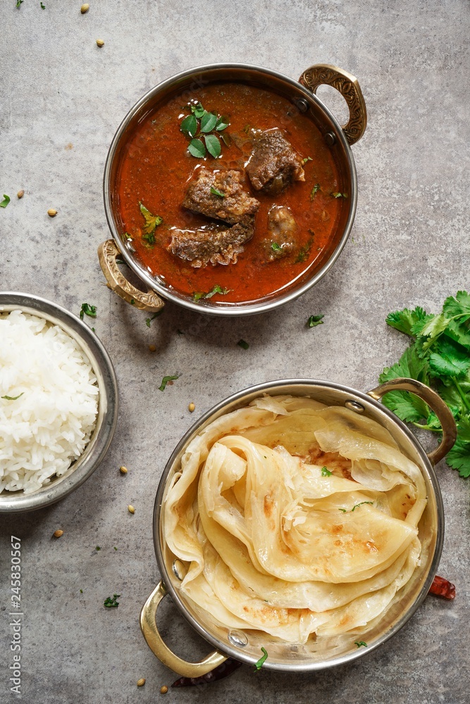 Mutton Curry And Roti