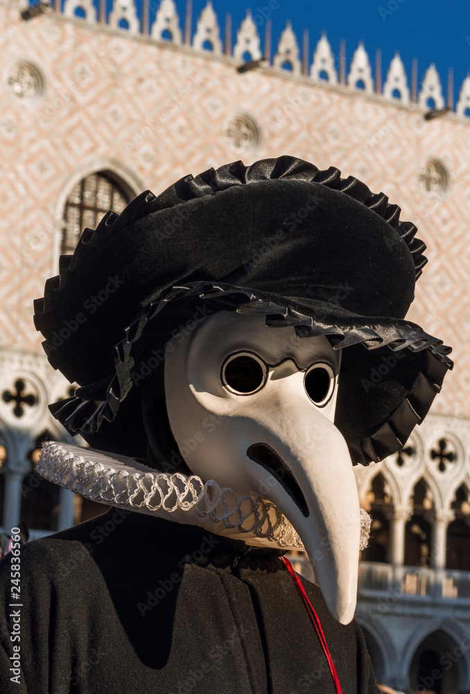Plague Doctor Mask, traditional costume invented in the 17th century ...