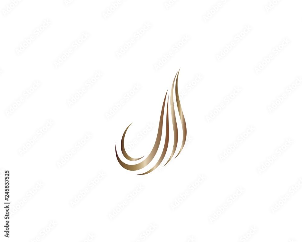 Hair symbol illustration Stock Vector | Adobe Stock