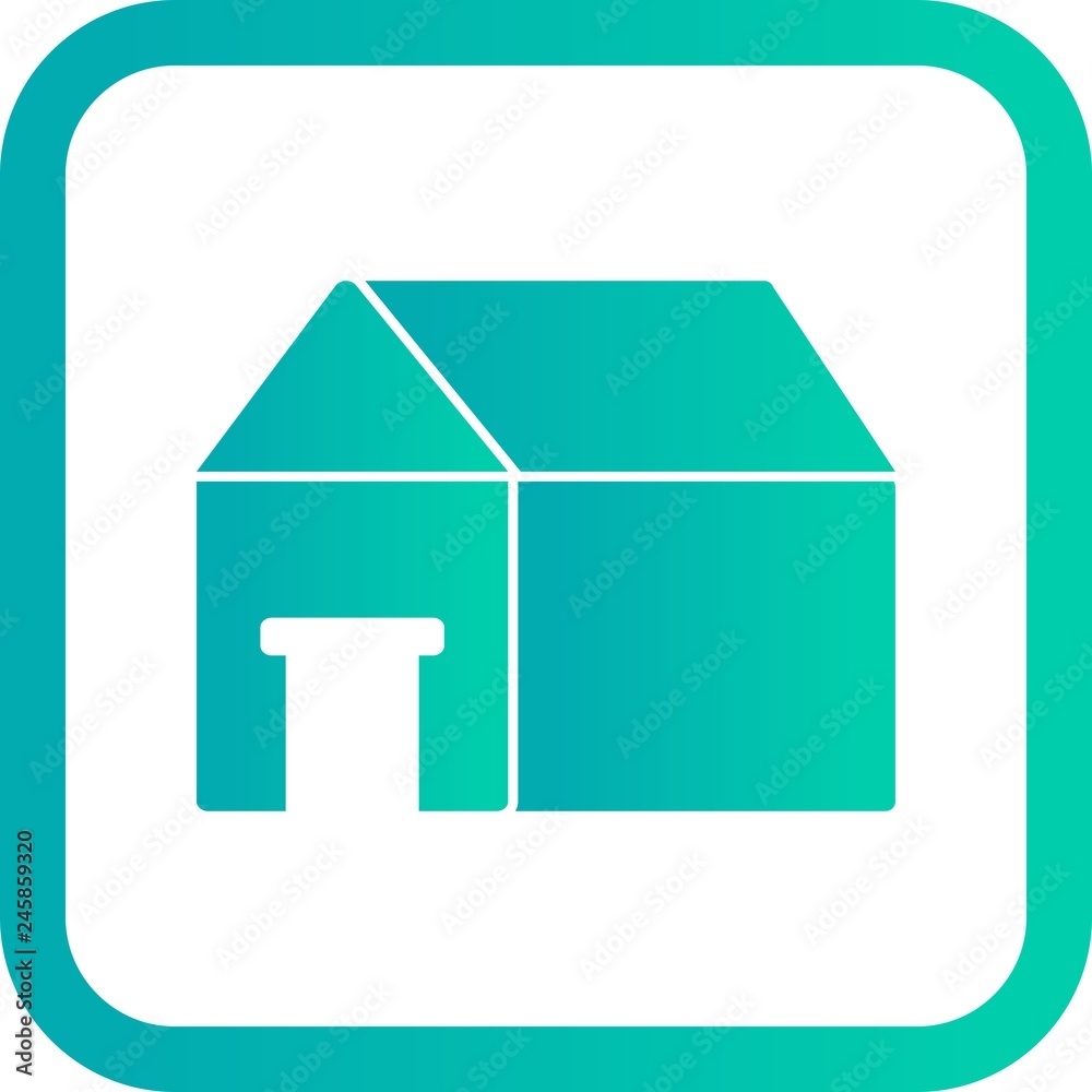Vector Mansion Icon Stock Vector | Adobe Stock