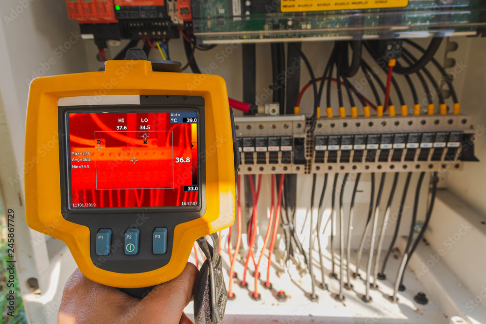 Thermoscan(thermal image camera), Industrial equipment used for ...