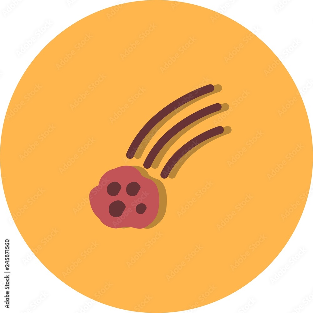 Vector Falling Meteorite Icon Stock Vector | Adobe Stock