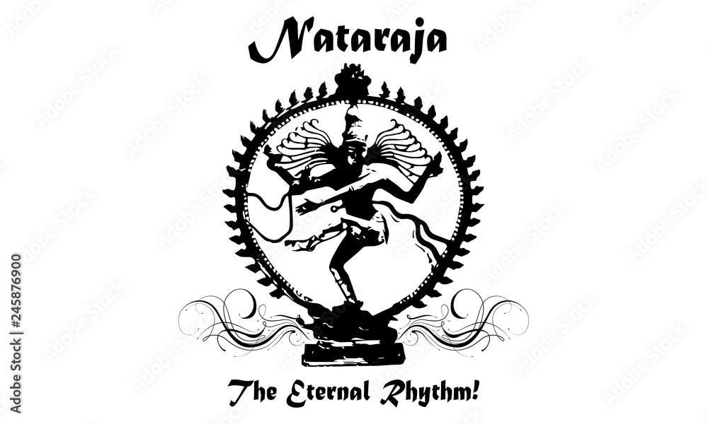 Nataraja Black And White