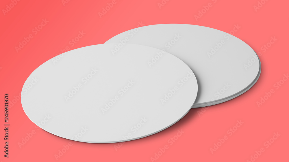 rounded coaster mockup Stock Photo | Adobe Stock