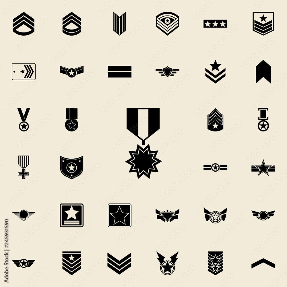 military medal icon. Army icons universal set for web and mobile Stock ...