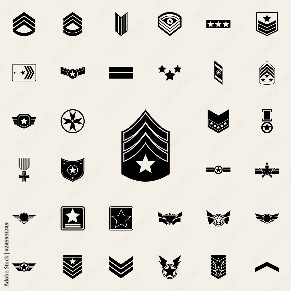 military epaulettes icon. Army icons universal set for web and mobile ...
