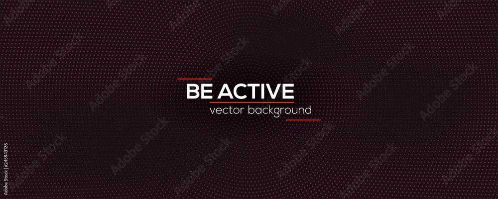 Abstract dotted background with radial halftone pattern. Motivational ...