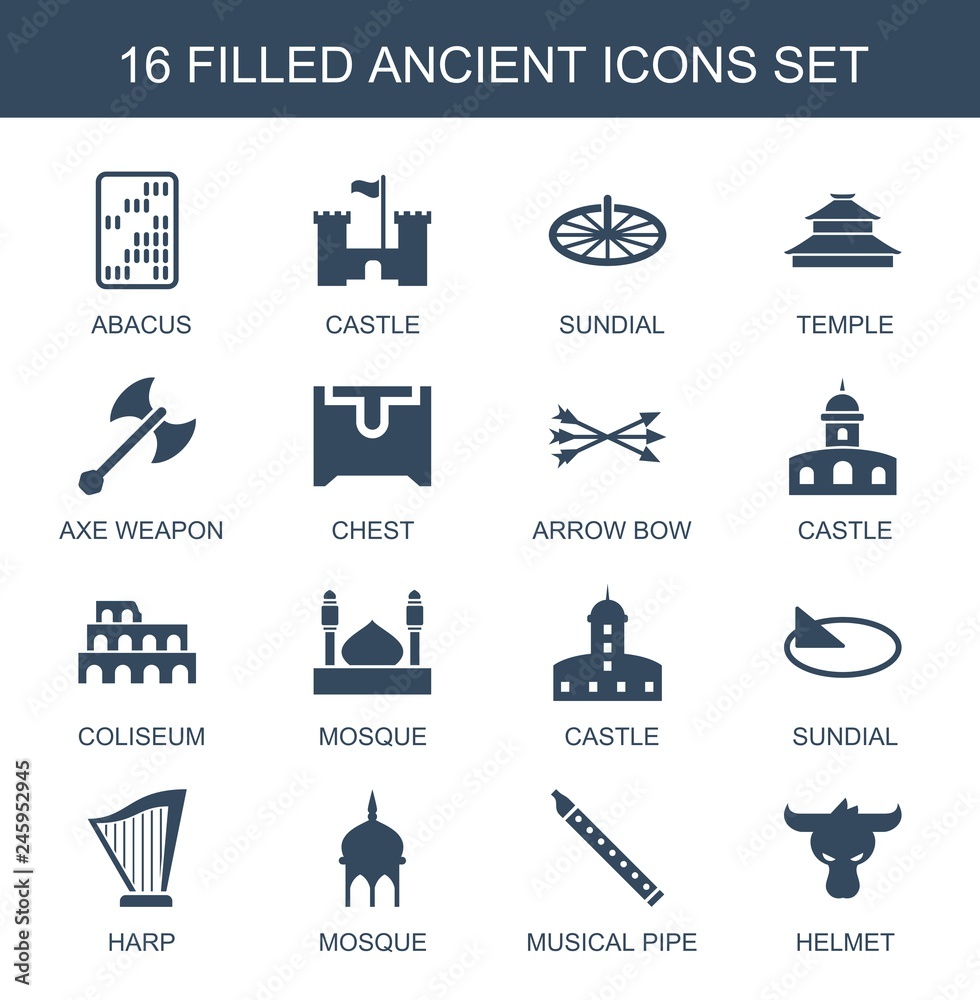 ancient icons Stock Vector | Adobe Stock