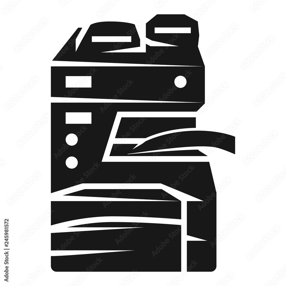 Office copier icon. Simple illustration of office copier vector icon ...