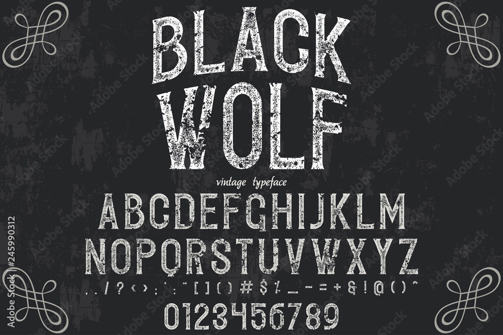 Script Font Bourbon -Typeface Vintage frame -label design, Whiskey and ...