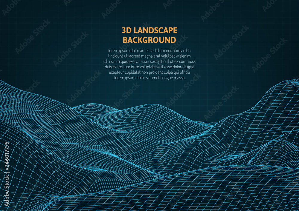 Abstract 3D graphics. Virtual reality and optical illusions. Stock ...