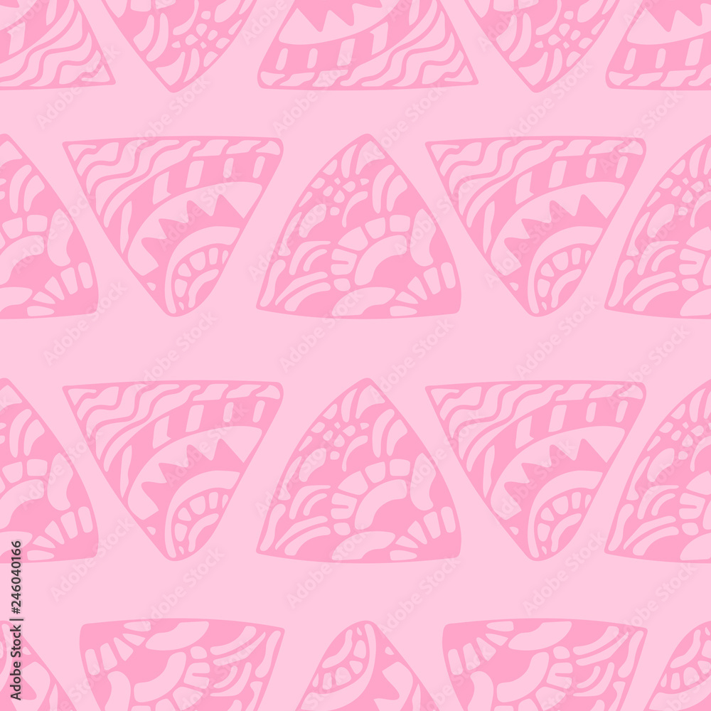 Pink Tribal Print Background