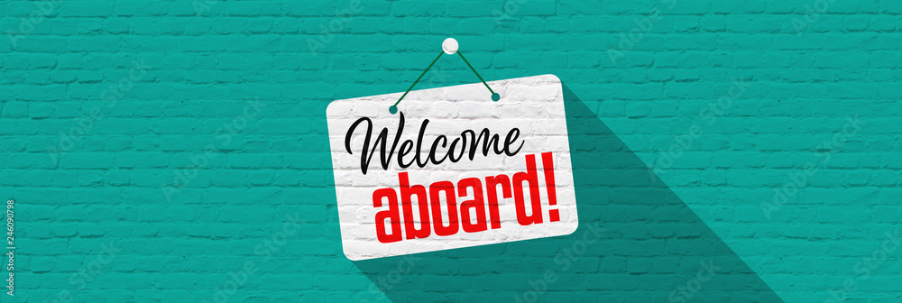 Welcome aboard ! Stock Illustration | Adobe Stock