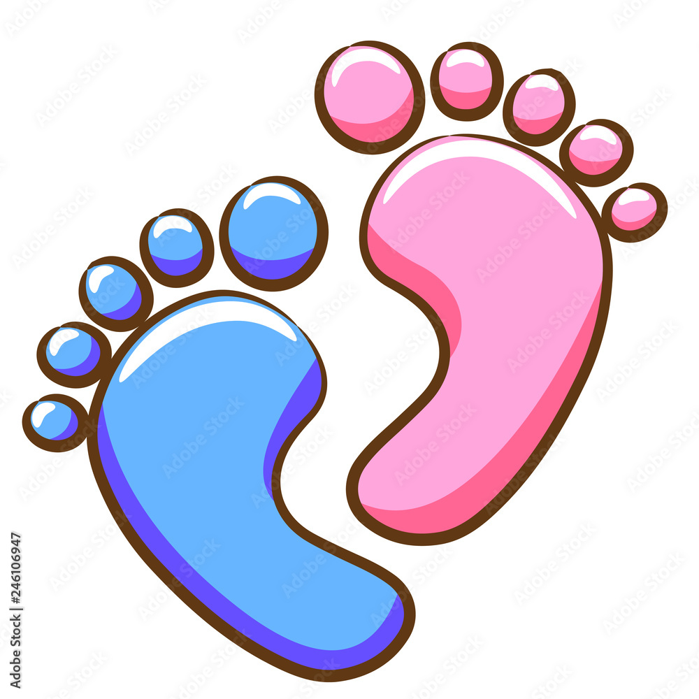 baby feet clipart Stock Vector | Adobe Stock