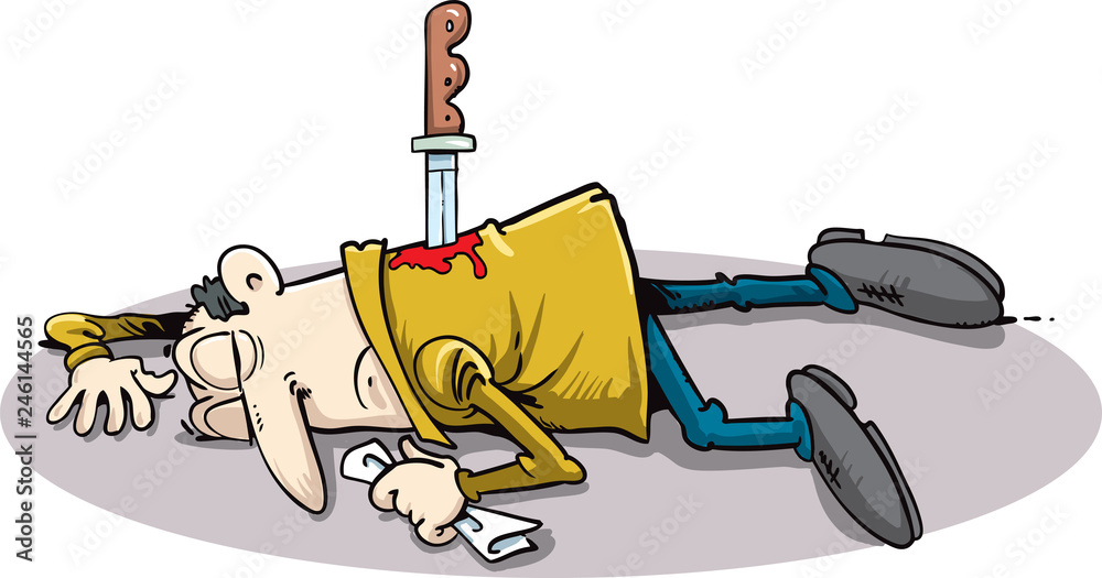 Murder With Knife Stock Vector | Adobe Stock