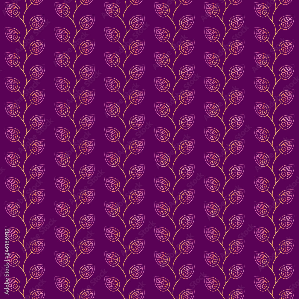 Indian Wallpaper Pattern Purple