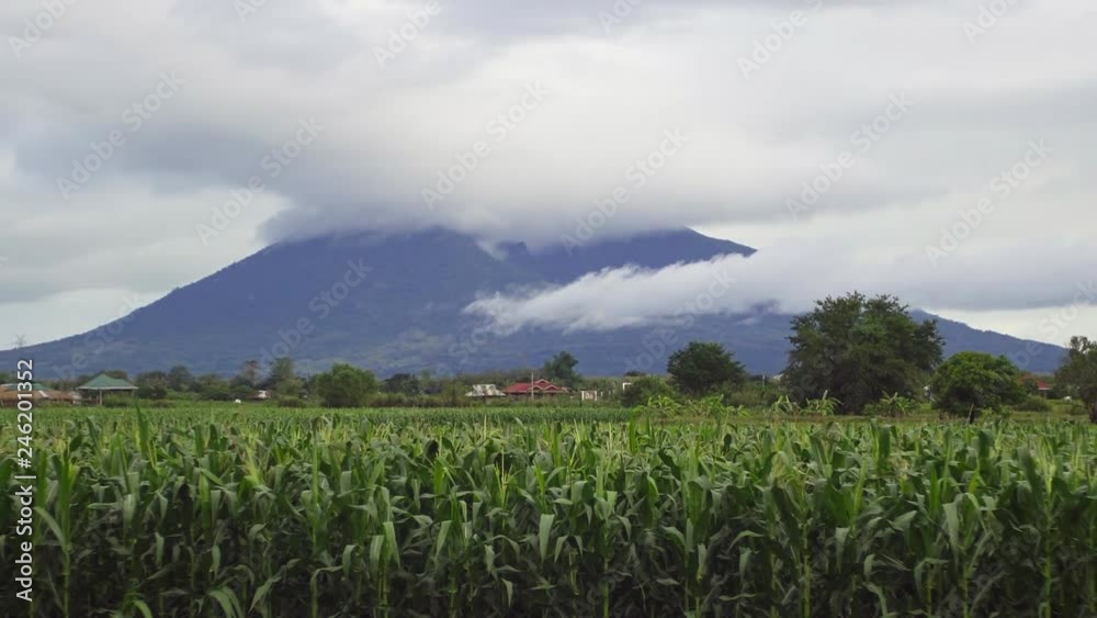 Mount Pinatubo covered with clouds ,Mount Pinatubo one of the active ...