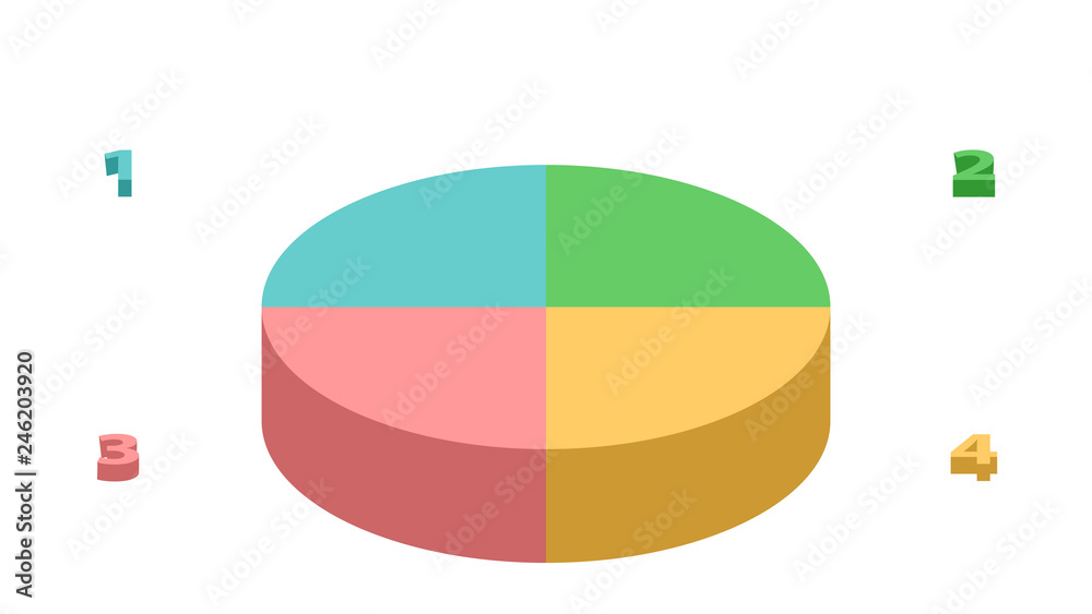 Pie graph vector design. Empty infographic vector template Stock Vector ...