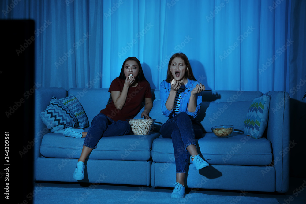 Watching Tv In The Dark