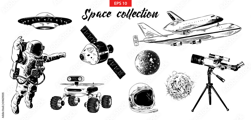 Vector engraved style illustration for logo, emblem, label or poster ...