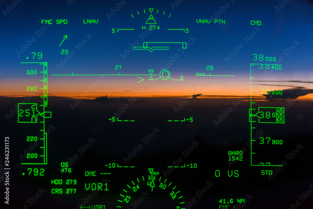 Cockpit Hud Scene Stock Photo | Adobe Stock