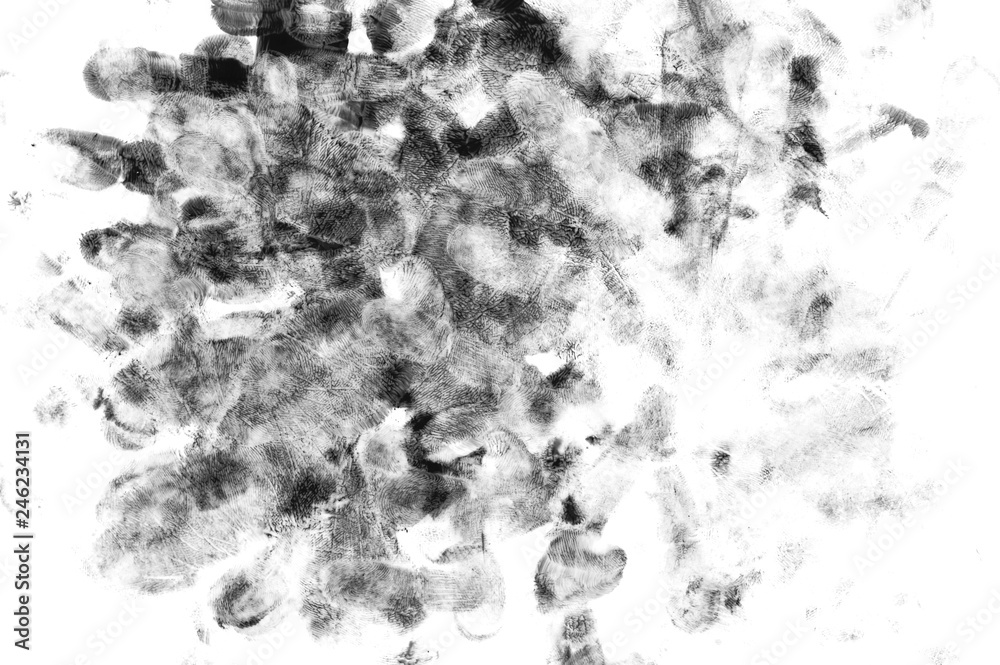 Dirty, grunge style messy texture made with fingers and dry brushes ...