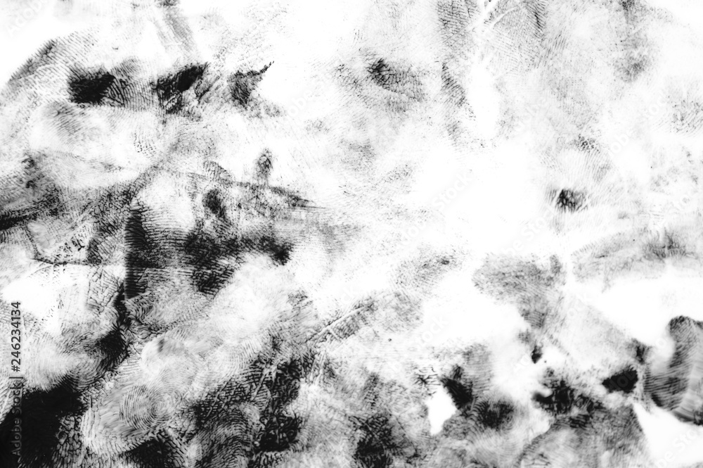 Dirty, grunge style messy texture made with fingers and dry brushes ...