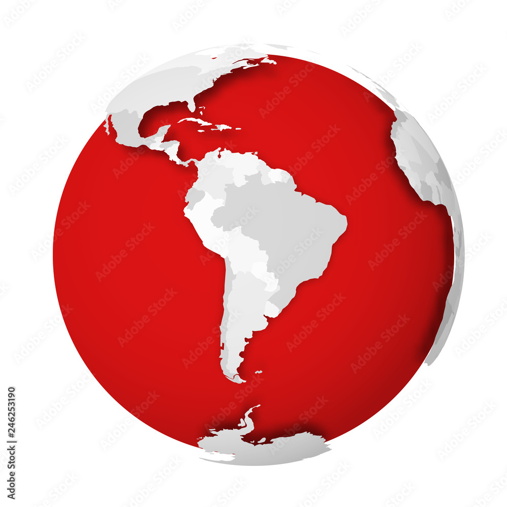 Red Earth Globe