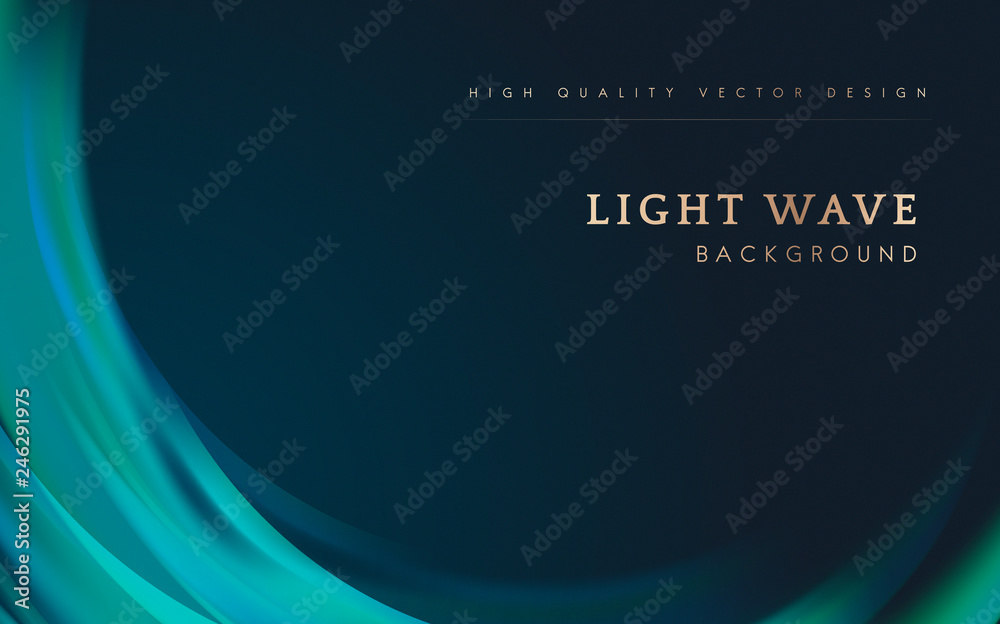 Light wave border background Stock Vector | Adobe Stock
