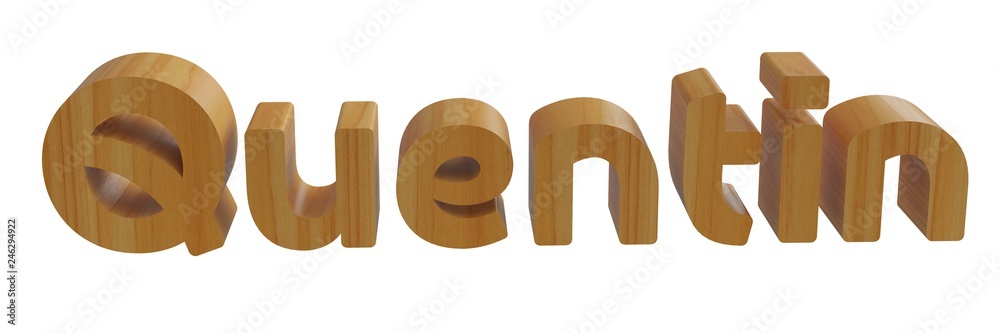 quentin in 3d name with wooden texture Stock Illustration | Adobe Stock