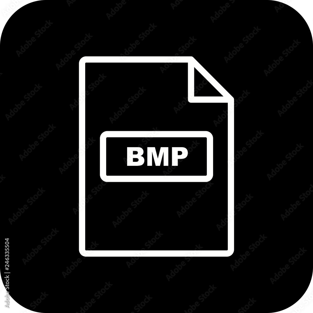 Vector BMP Icon Stock Vector | Adobe Stock