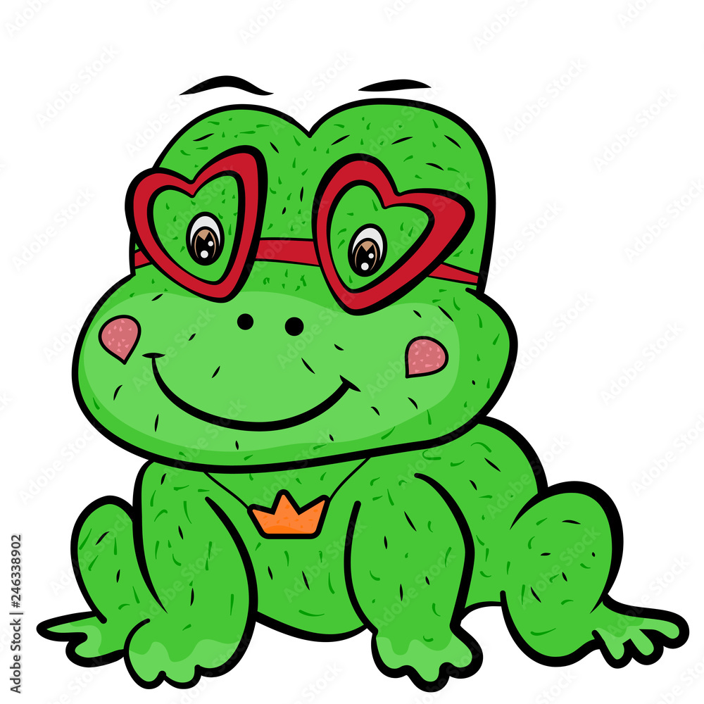 Cute Frog Prince Clipart