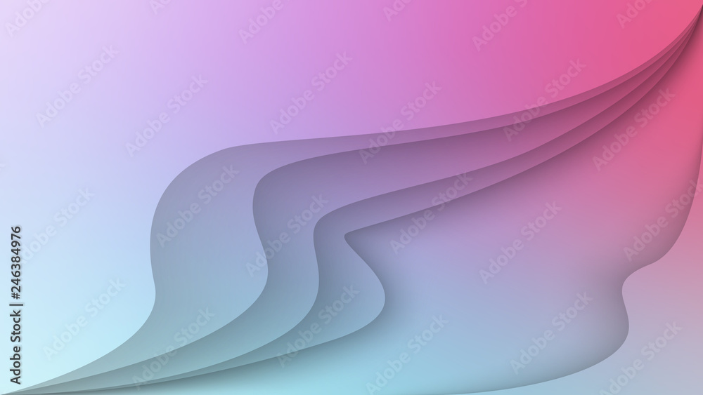 Horizontal abstract background with 3D paper layers effect. Wallpaper ...